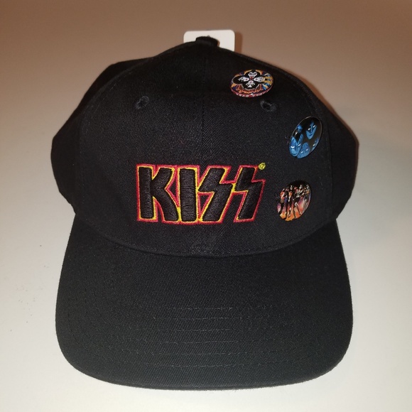 Kiss | Accessories | Kiss Pin Hat Mens Rock And Roll Adjustable Cap ...